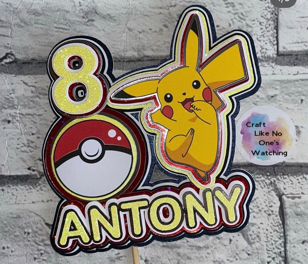 Pokemon Cake Topper - Etsy UK