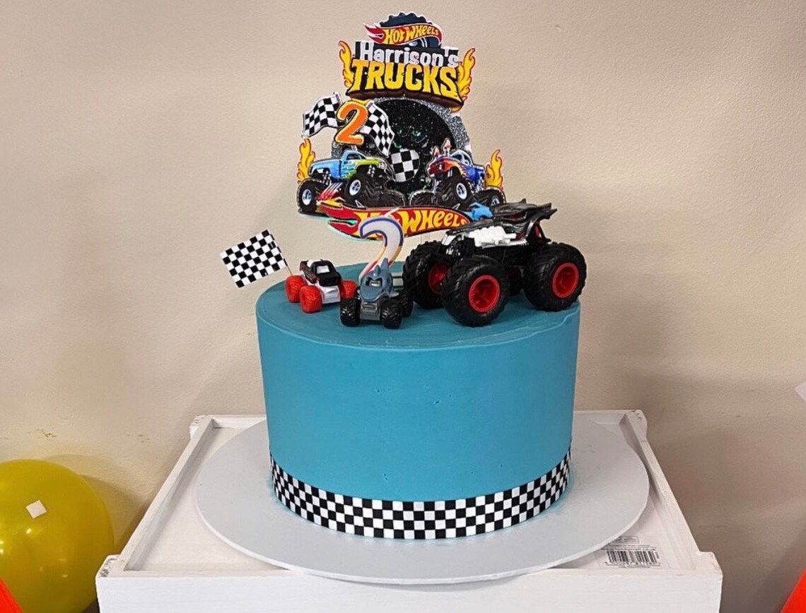 Hot Wheels Cake Topper - Etsy
