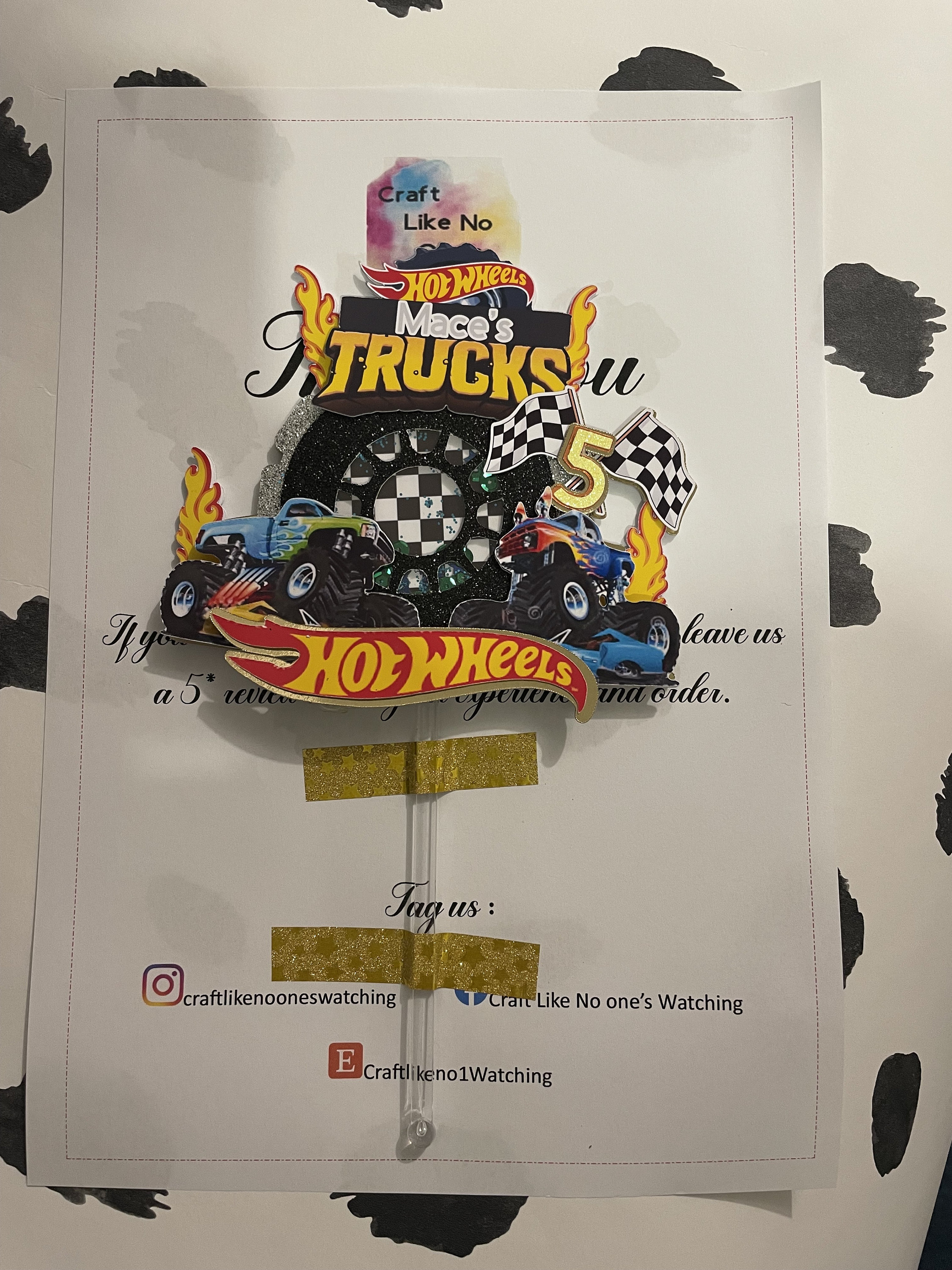 Hot Wheels Cake Topper - Etsy