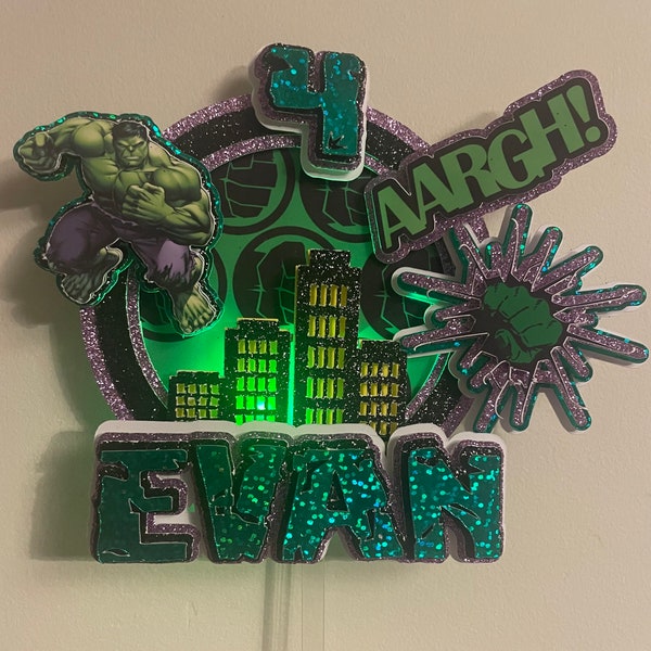 Hulk Cake Topper - Etsy