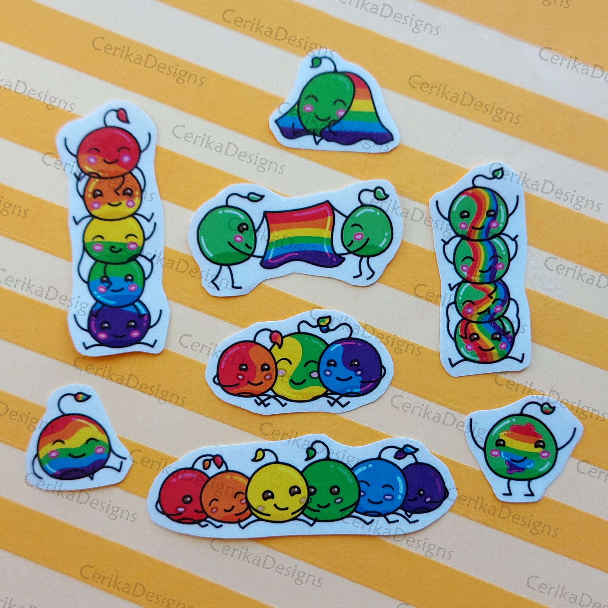 LGBT Pride Stardew Valley Junimo Stickers - Etsy
