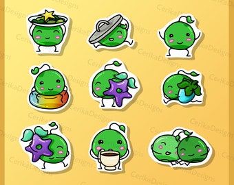 Stardew Valley Animals Planner Sticker Sheet, Junimo, Slime, Stardew ...