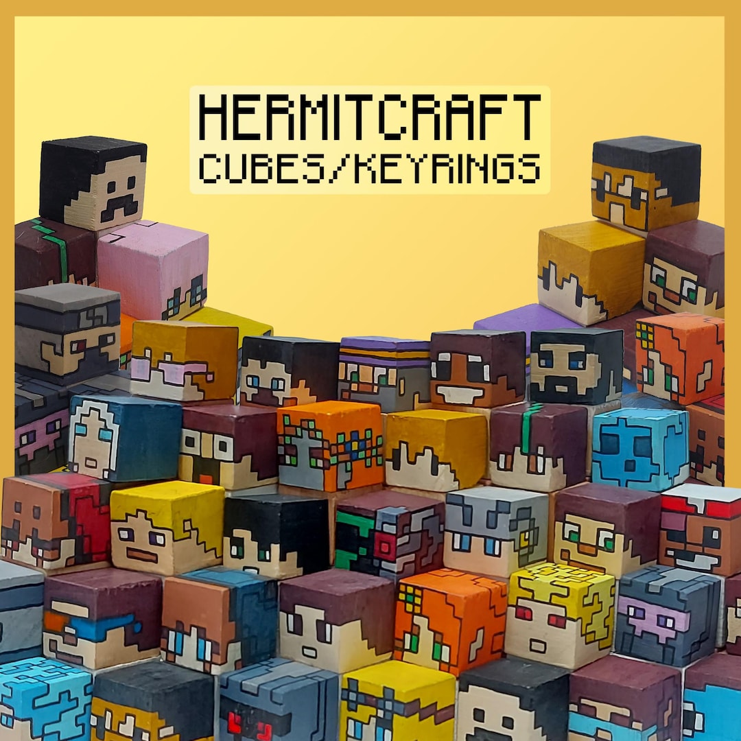 Hermitcraft Heads Keyrings! - Etsy