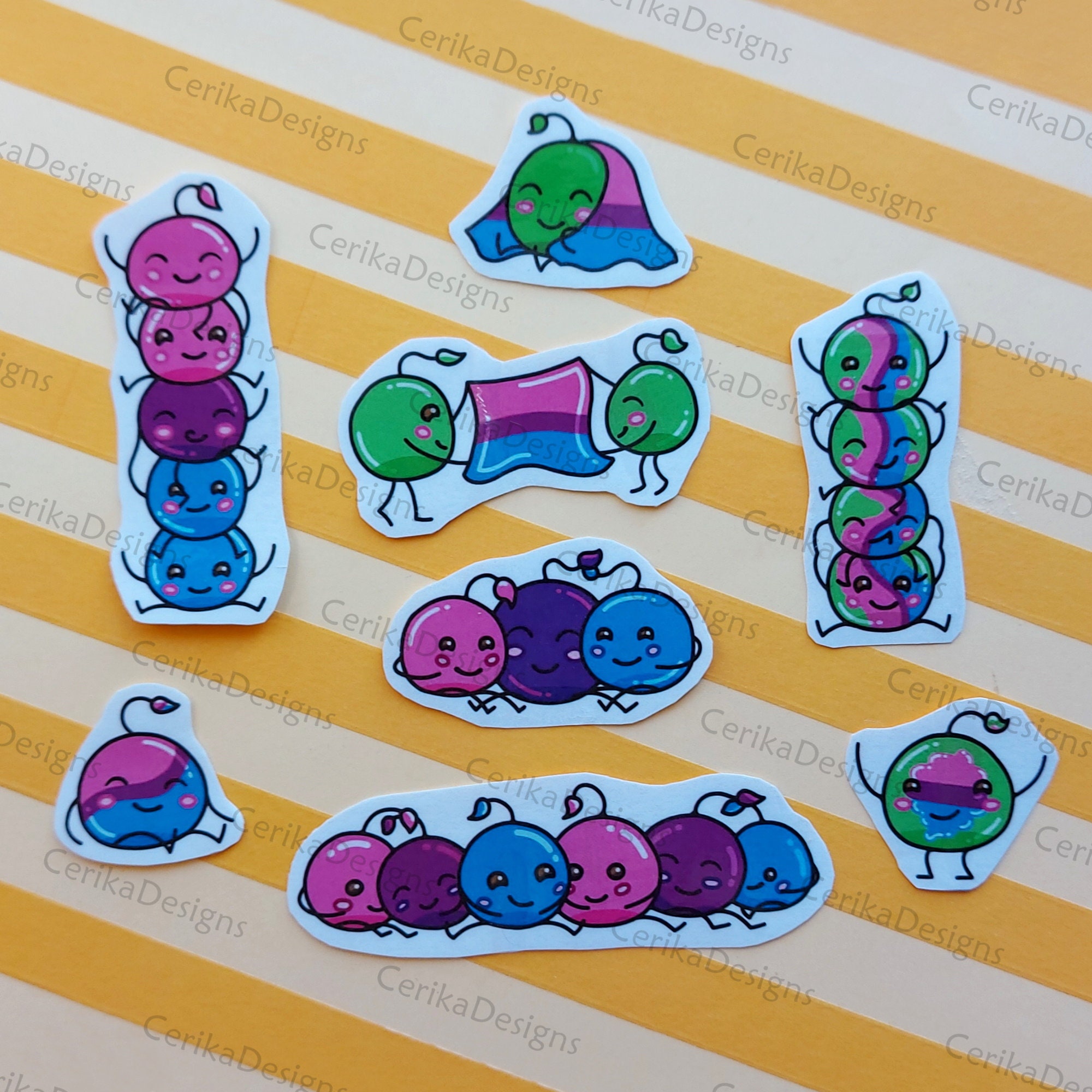 LGBT Pride Stardew Valley Junimo Stickers - Etsy