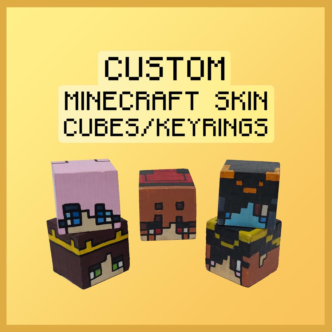 Custom Minecraft Head Keyrings! - Etsy