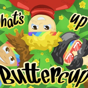 What's up Buttercup - Hermitcraft Art Print! - Etsy