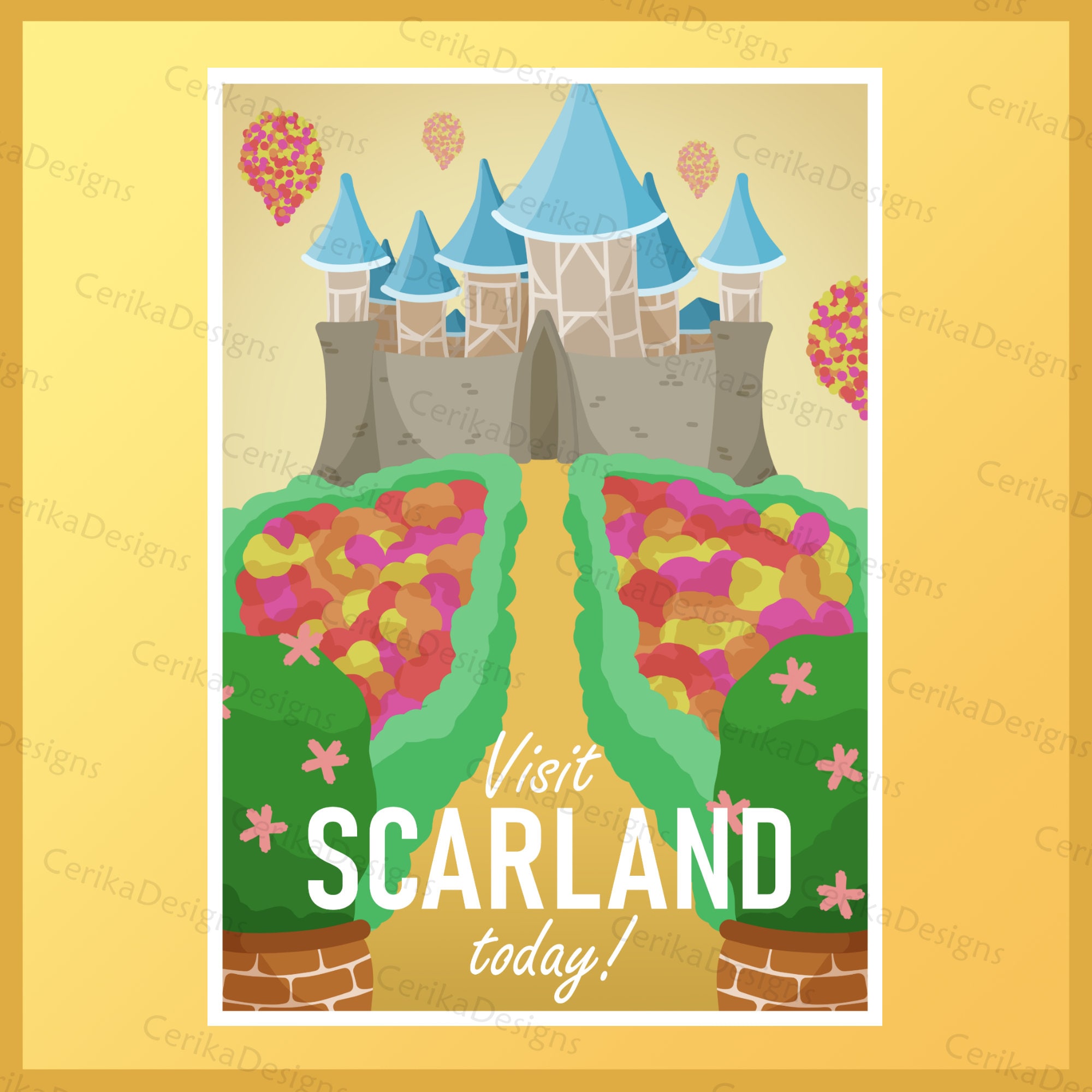 Scarland Hermitcraft Art Print - Etsy