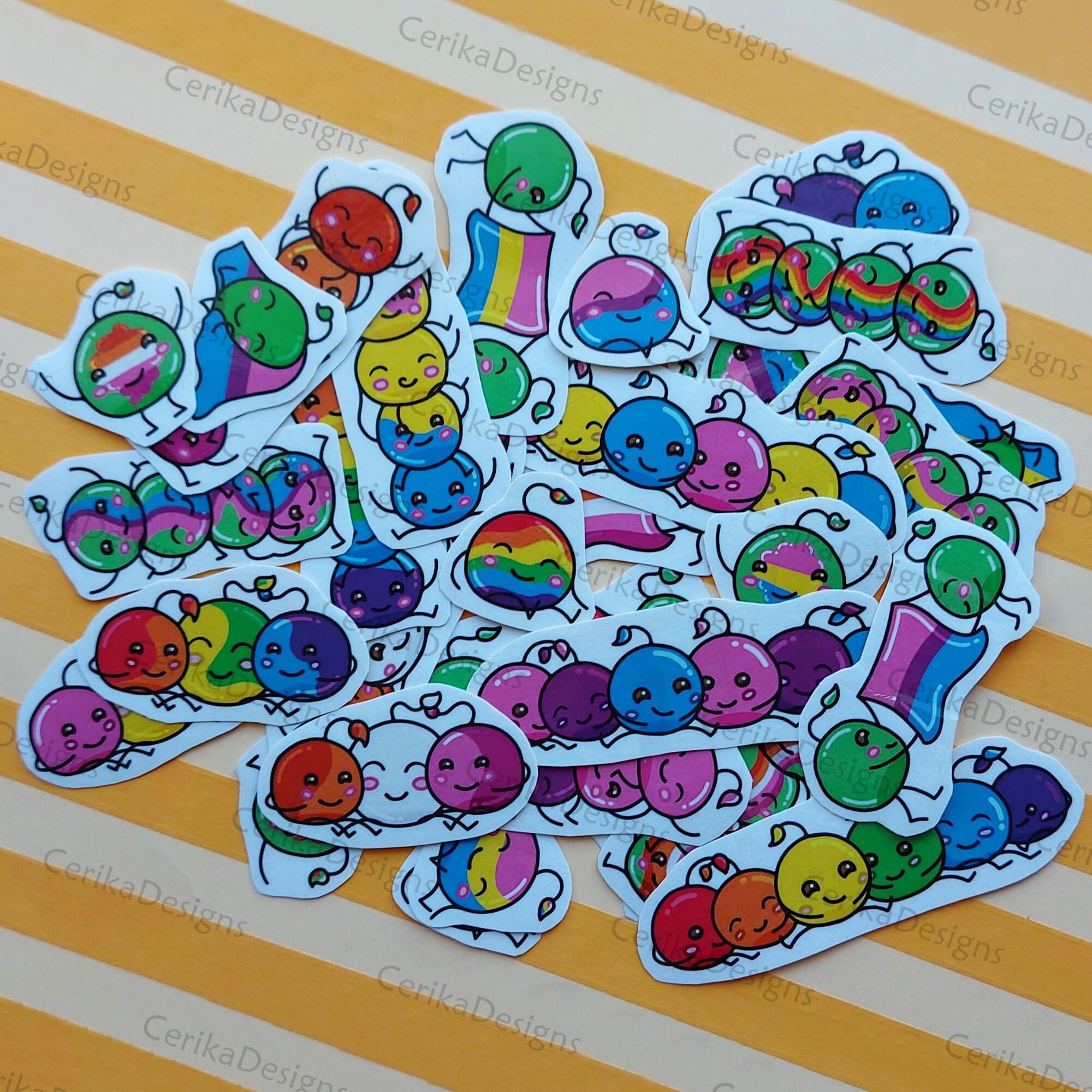 LGBT Pride Stardew Valley Junimo Stickers - Etsy