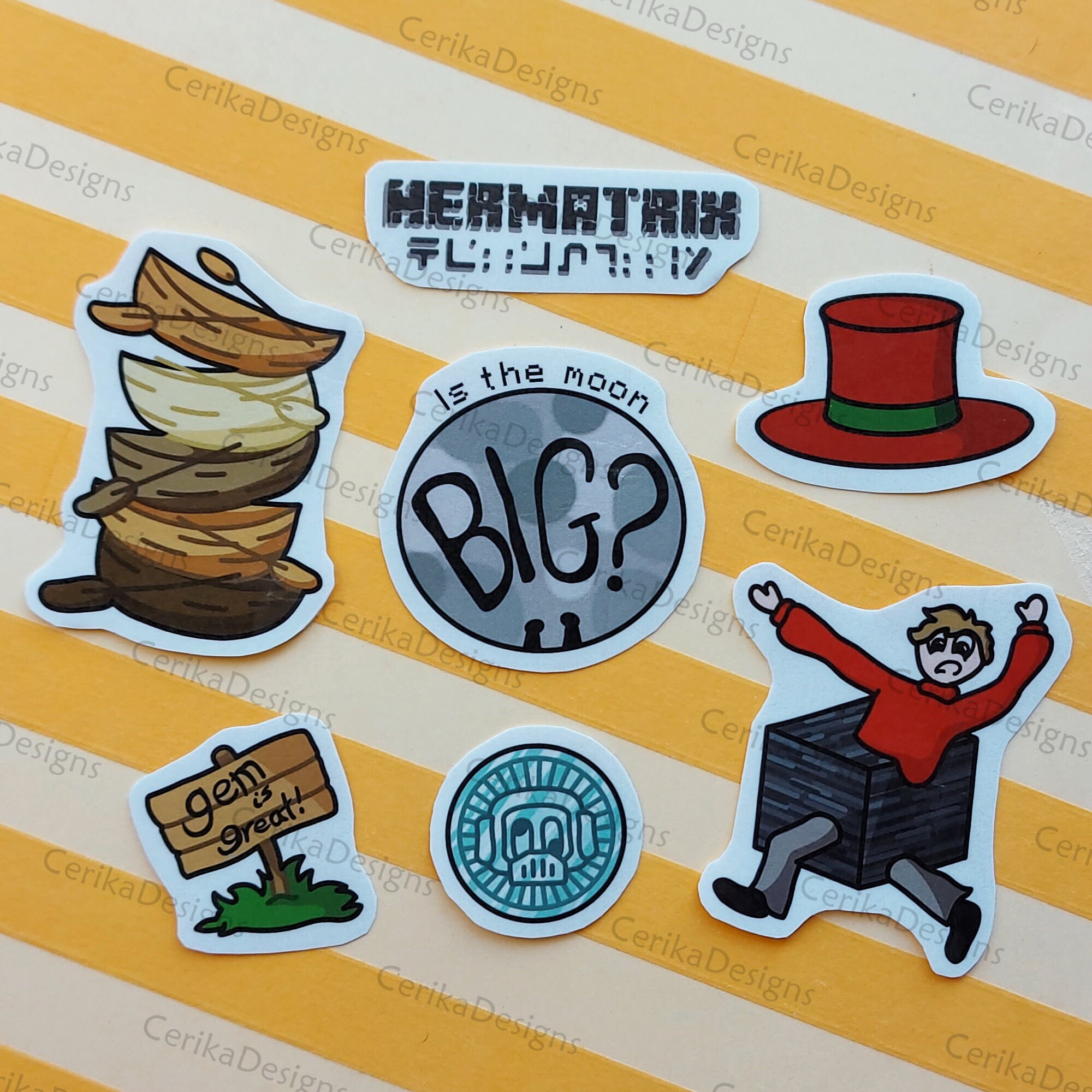 Hermitcraft Season 8 Stickers - Etsy