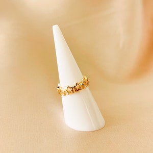 Star Ring Gold Stars Rings Fashion Jewelry Gift for Her Trendy Ring ...
