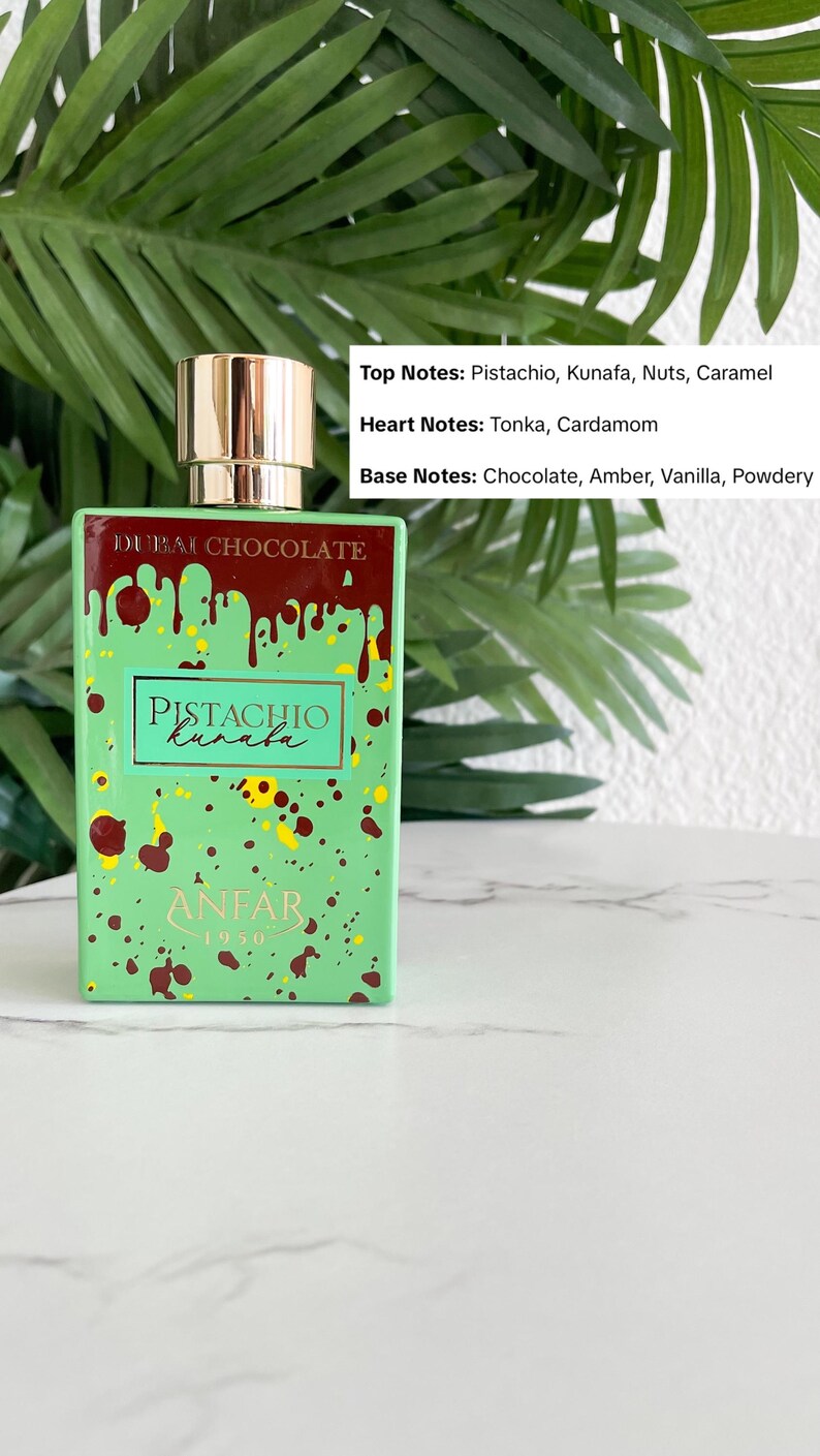 Dubai Chocolate Pistachio Kunafa Oud Al Anfar Spray Sample Atomizer ...