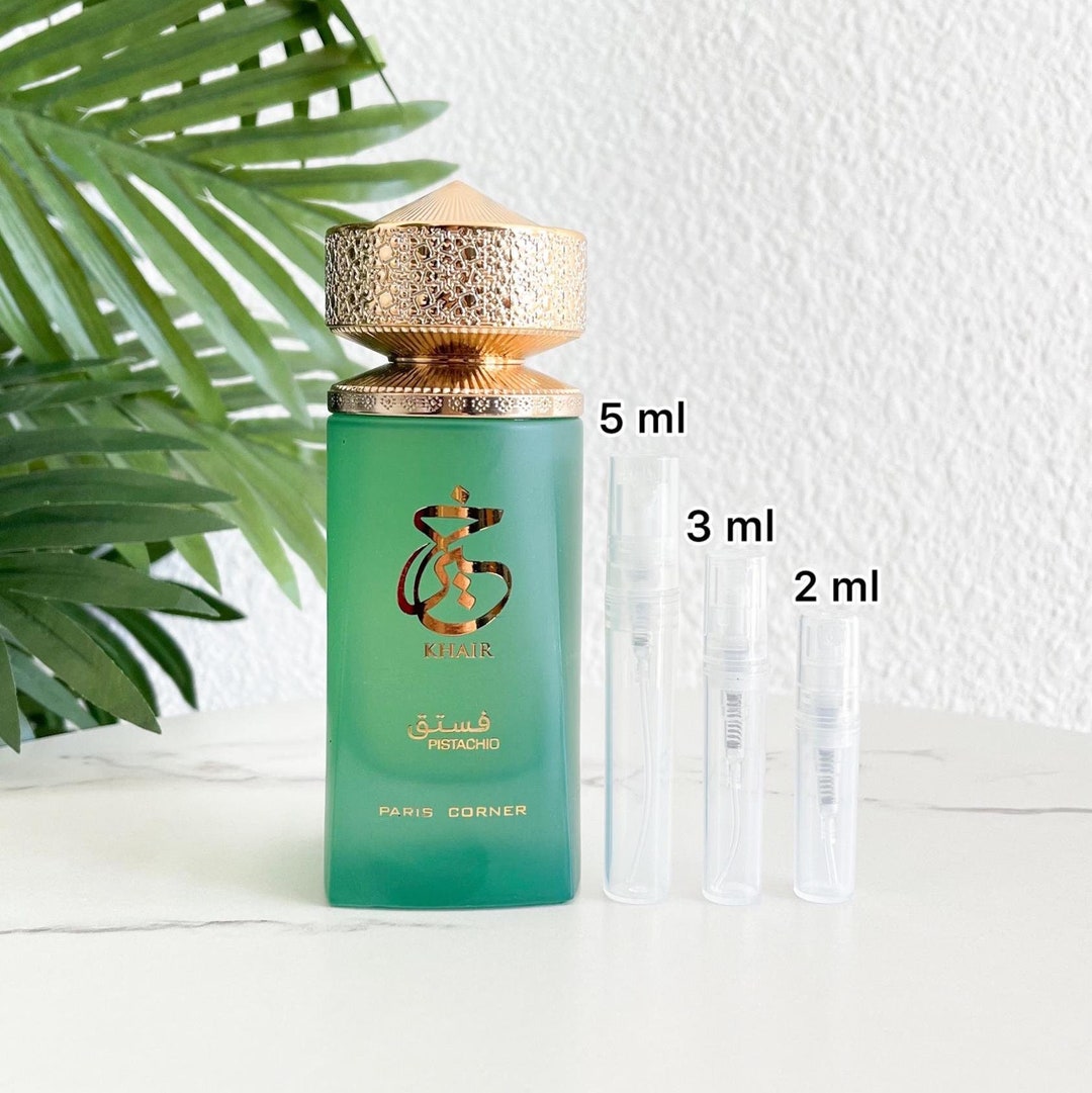 Khair Pistachio Paris Corner Sample Perfume Spray Atomizer | 1 Ml 2 Ml ...