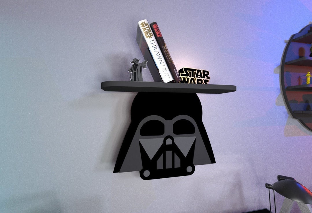 Darth Vader Shelf Star Space Wars Jedi Chield Nursery Decor - Etsy New ...