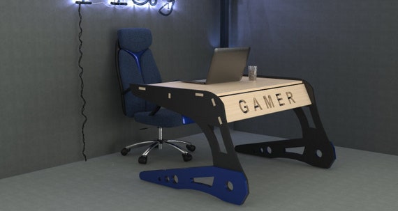 Digital Gamer Table DXF File 18mm File Table Cnc Laser Cut Custom ...