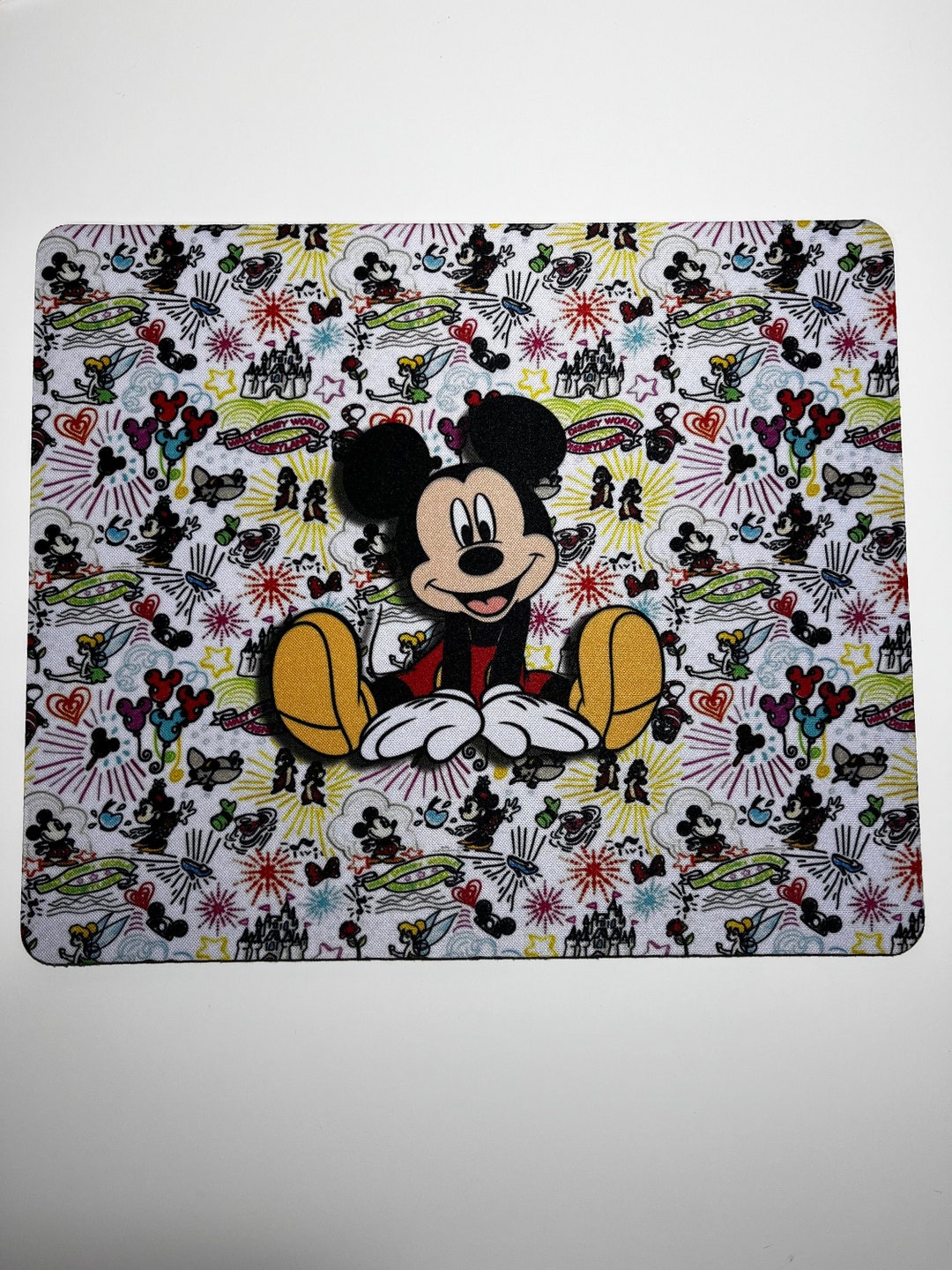 Mickey Mouse Mouse Pad | Disney Cartoon Office Decor - Etsy
