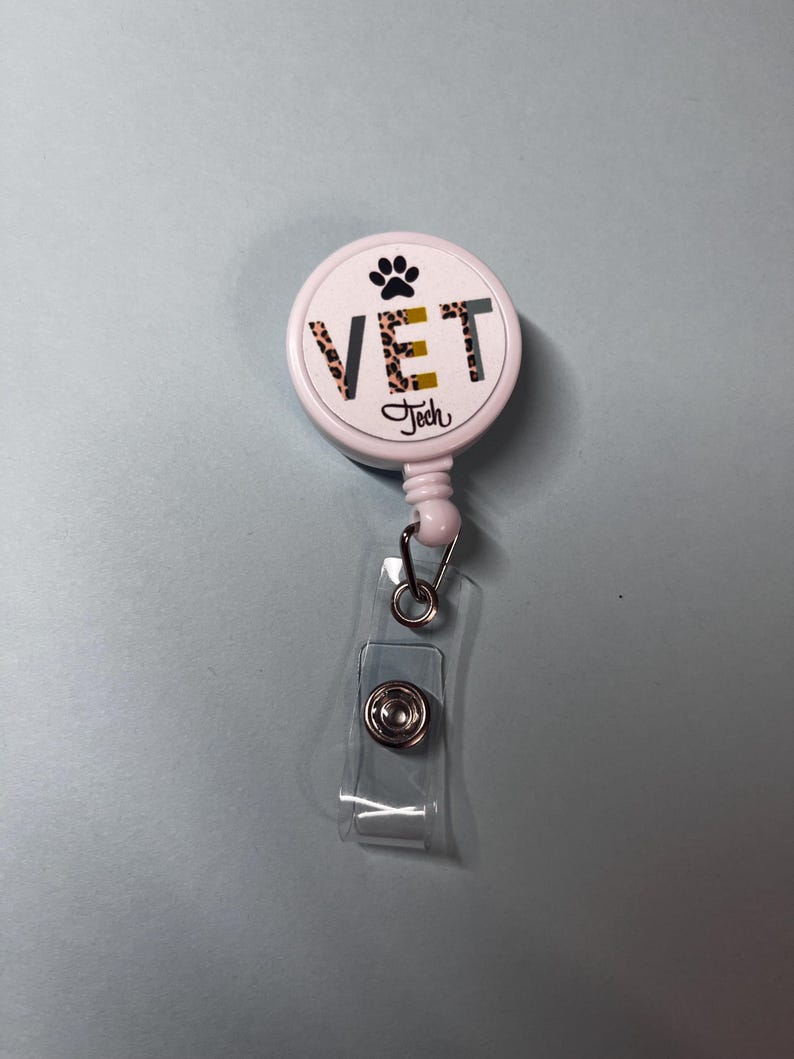 Vet Tech Badge Reels| Veterinary Badge Reel| Veterinary Technician ...