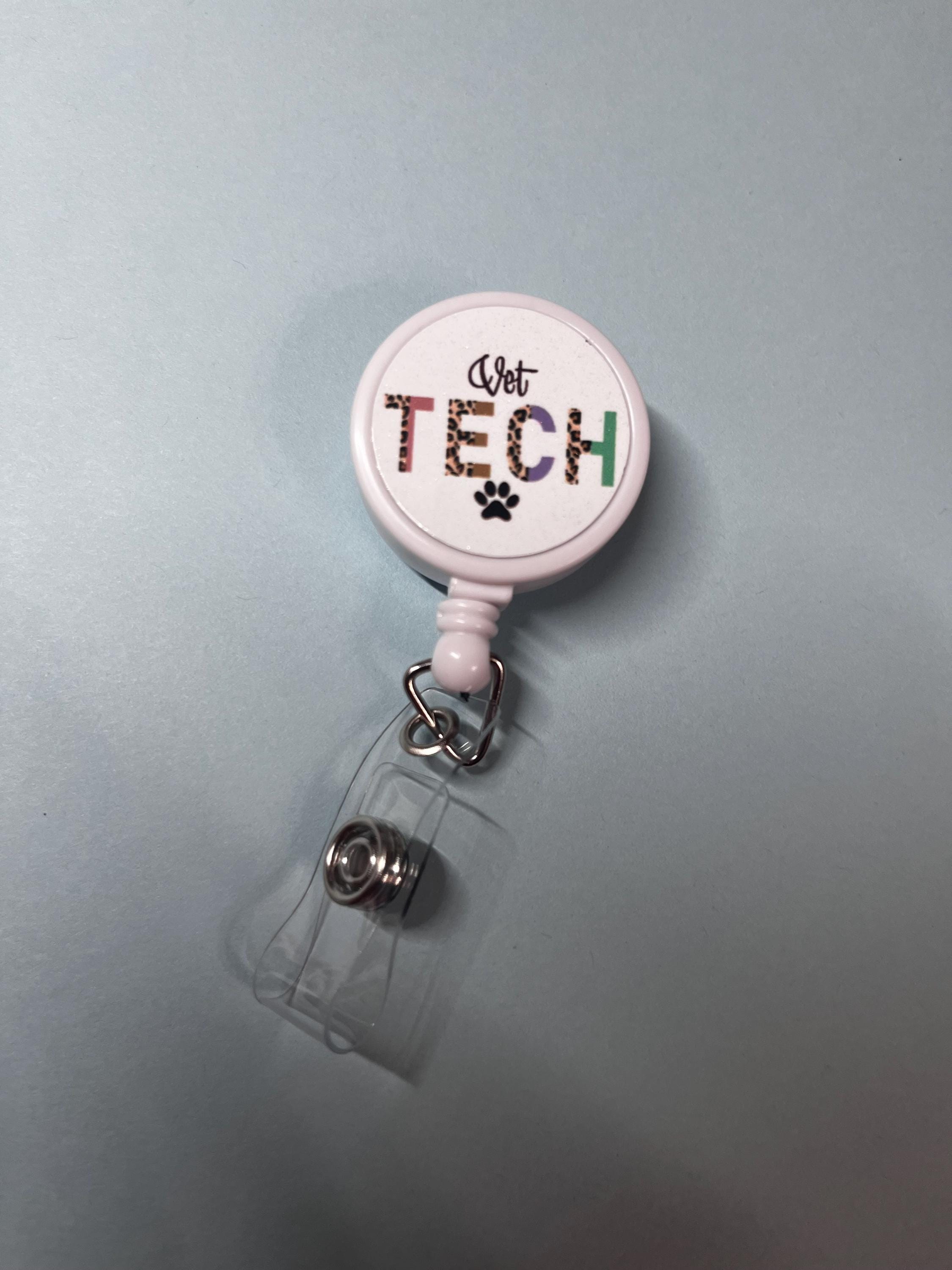 Vet Tech Badge Reels| Veterinary Badge Reel| Veterinary Technician ...