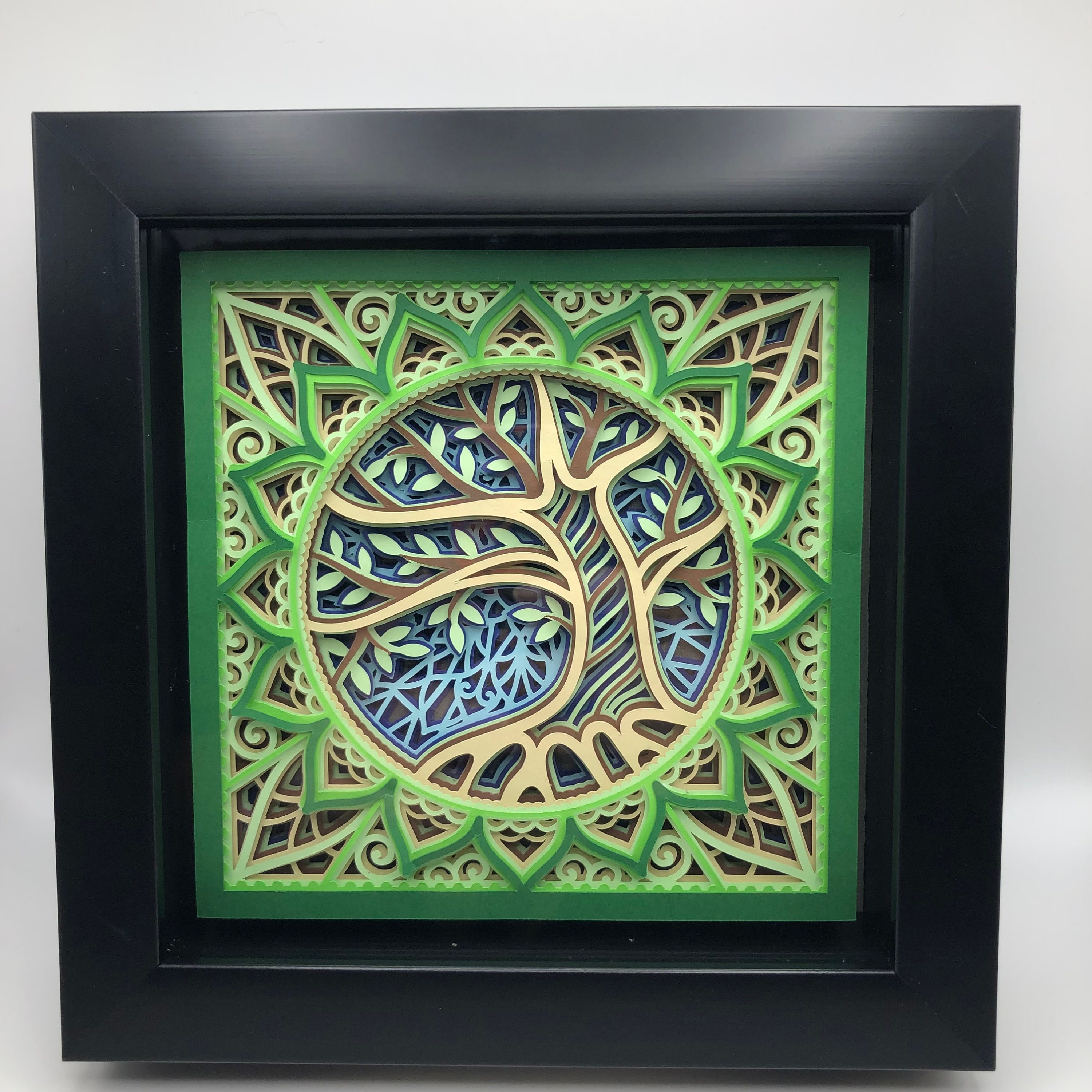 3D Tree of Life Shadow Box Tree of Life Shadow Box 3D - Etsy
