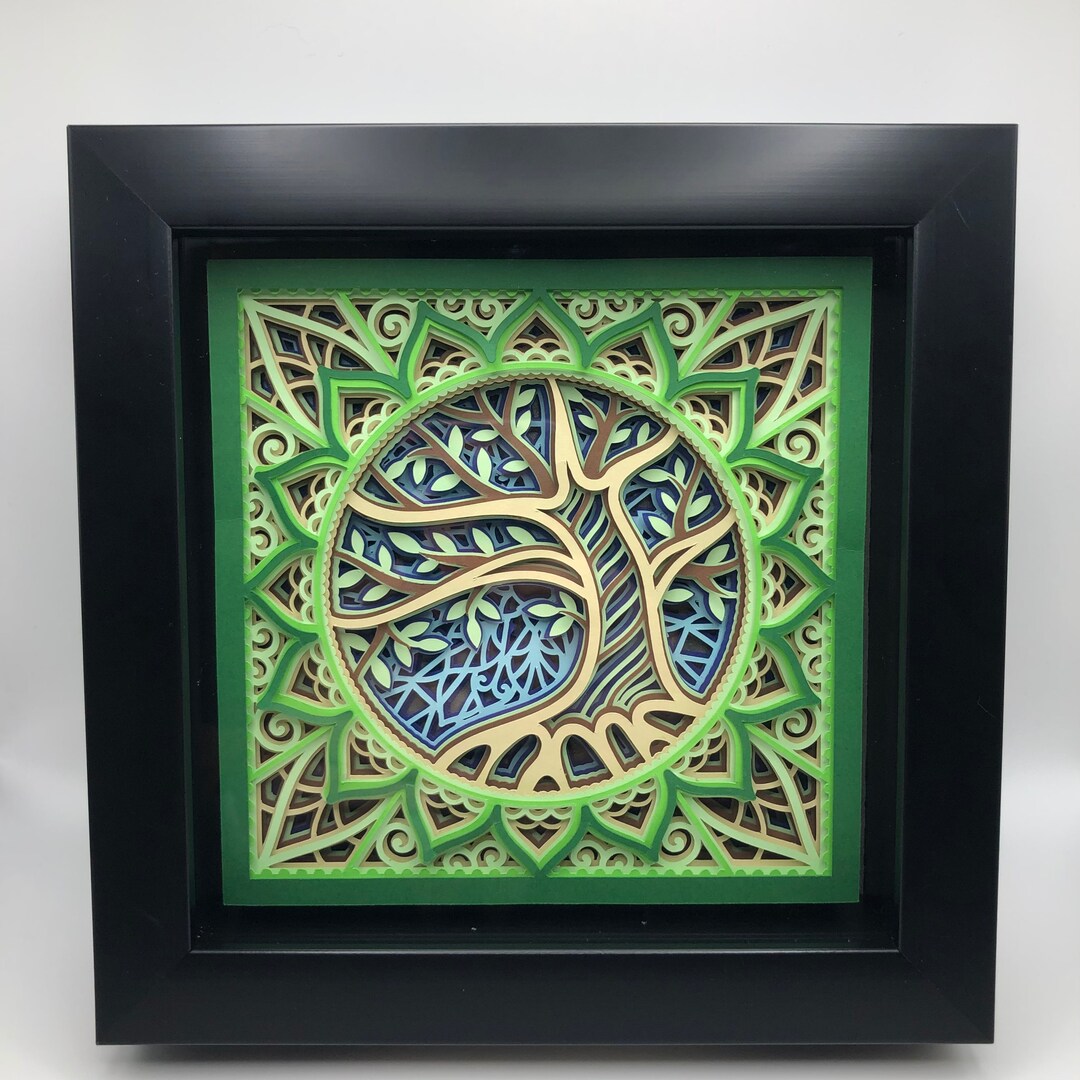 3D Tree of Life Shadow Box Tree of Life Shadow Box 3D - Etsy