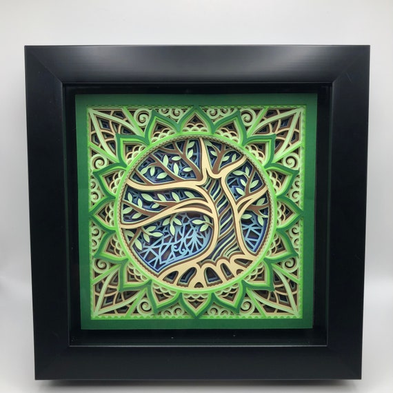 3D Tree of Life Shadow Box Tree of Life Shadow Box 3D - Etsy