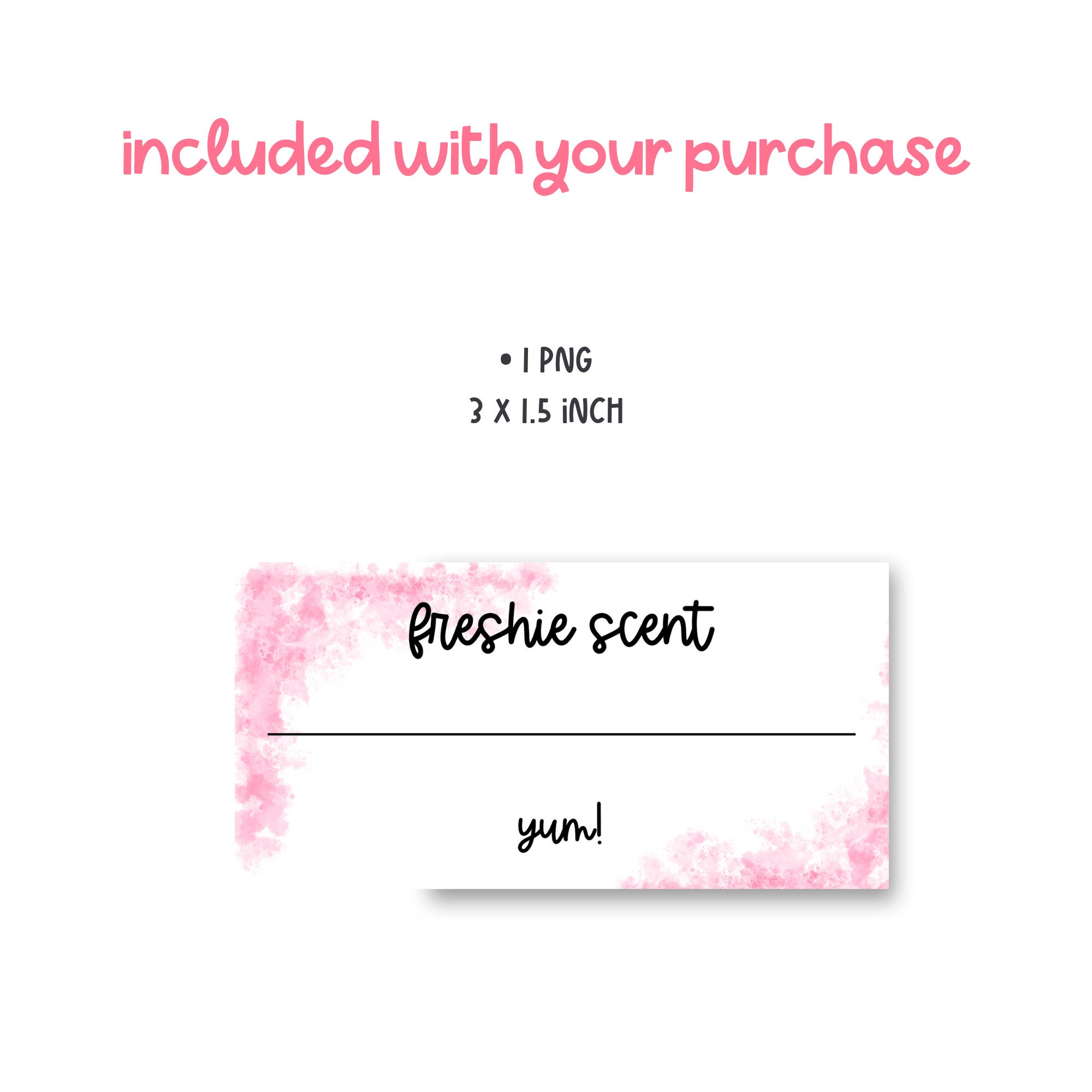 Printable Freshie Scent Label, Freshie Label, Instant Download Freshie ...