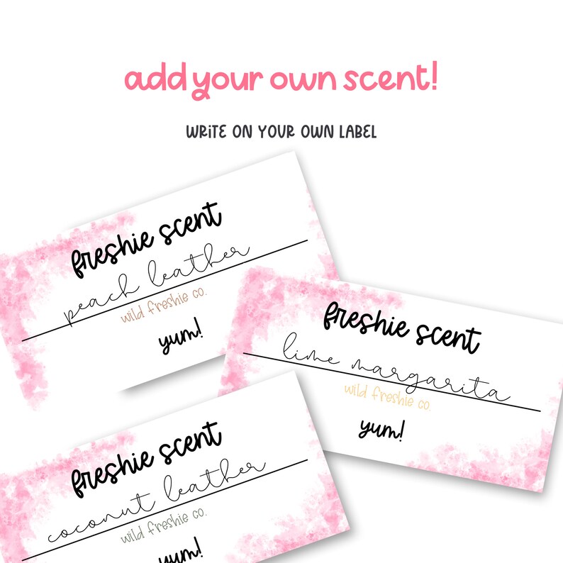 Printable Freshie Scent Label, Freshie Label, Instant Download Freshie ...