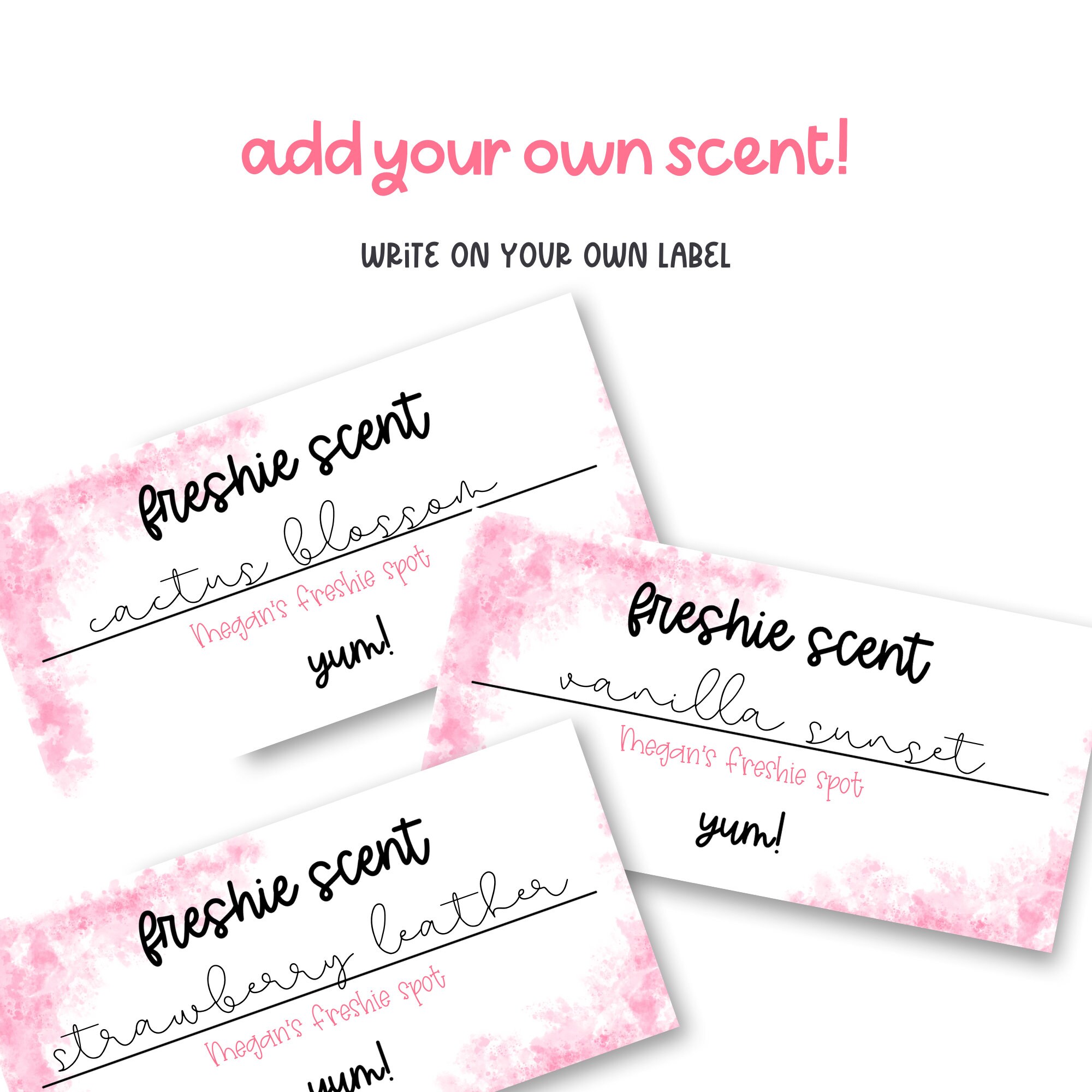Printable Freshie Scent Label, Freshie Label, Instant Download Freshie ...