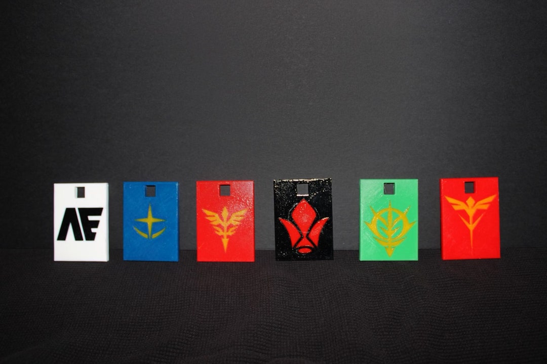 Mobile Suit Gundam Faction Keychains Efsf/zeon/neo-zeon/sleeves/anaheim ...