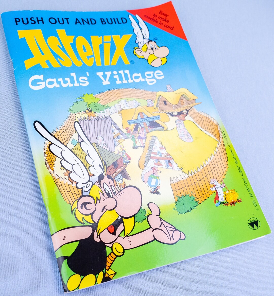 Asterix Gauls Village 3D Model Book: Push Out & Build 1991 UK Comic by ...