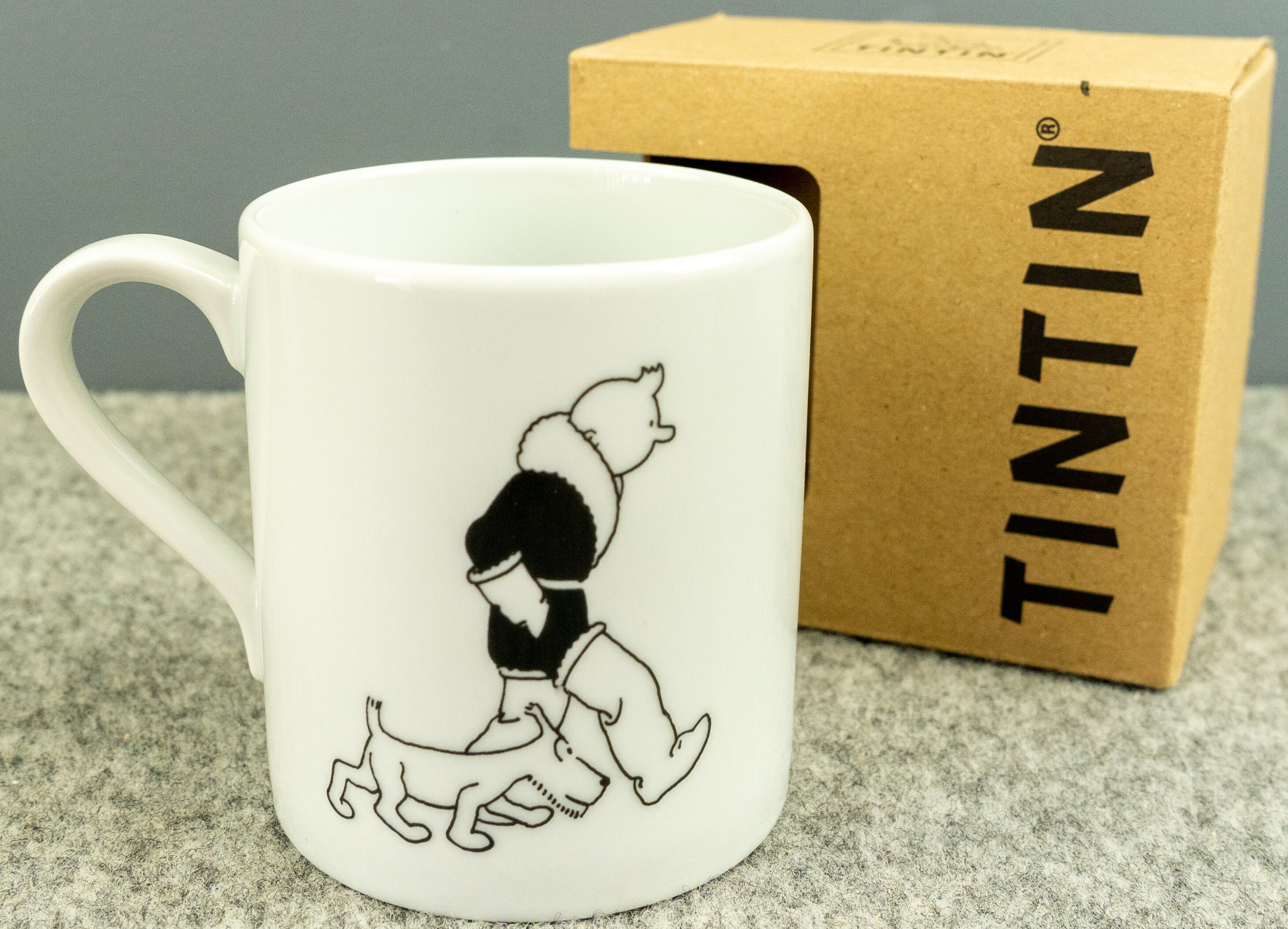 Tintin B&W Colourised Edition Mugs: Set of 4 by Moulinsart Herge 2022 ...