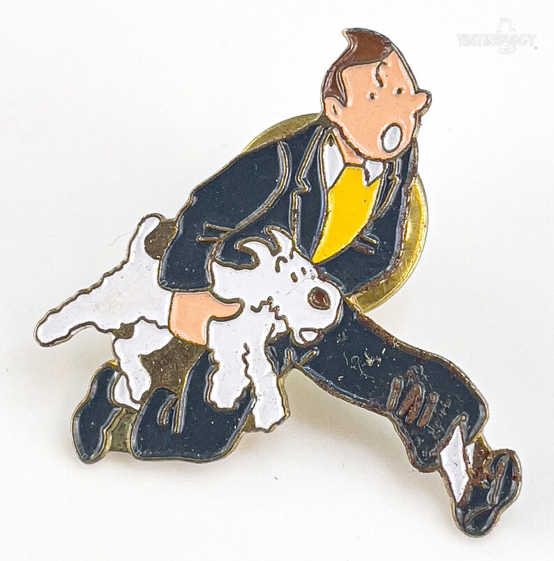 Running Tintin Characters Rare Moulinsart Metal Pin Badges - Etsy