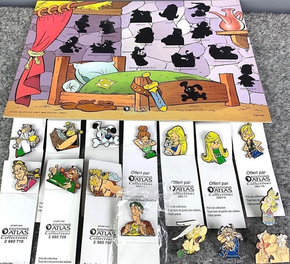 Rare Asterix Character Metal Pin Badges 10 to 15 + Bo… - Gem