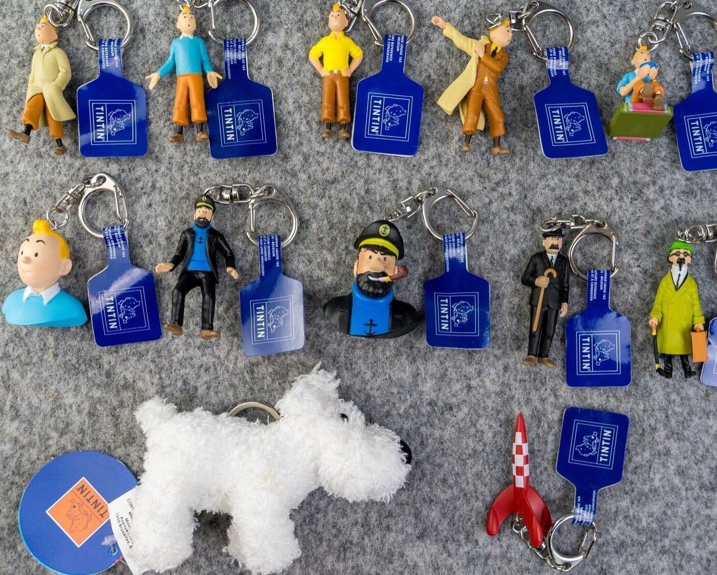 ML Moulinsart 2000's Tintin Keyring Figure/bust Collection 1 to 9 BUY ...