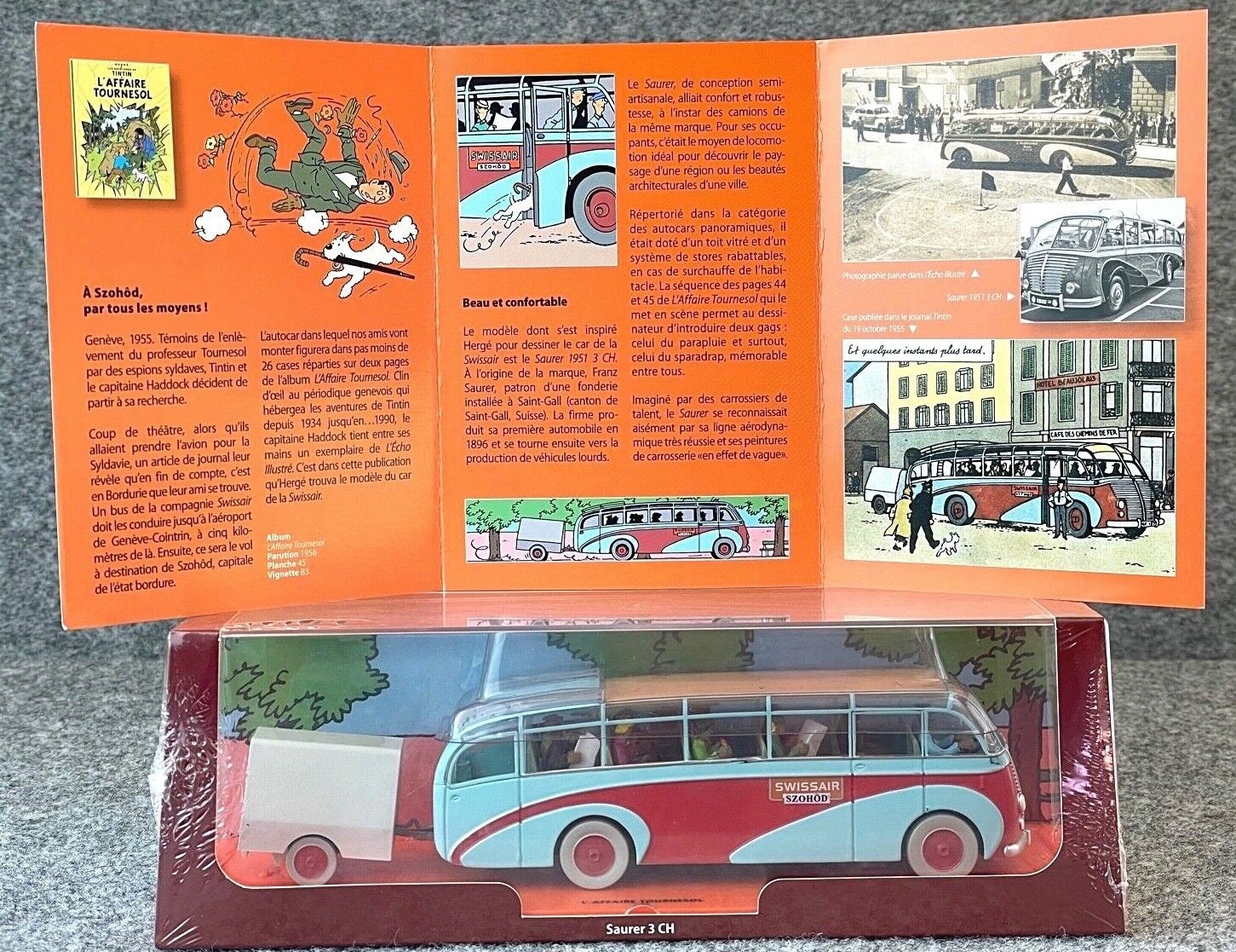 Atlas Tintin Car Swissair Bus: Calculus Affair 1/43 Scale - Etsy