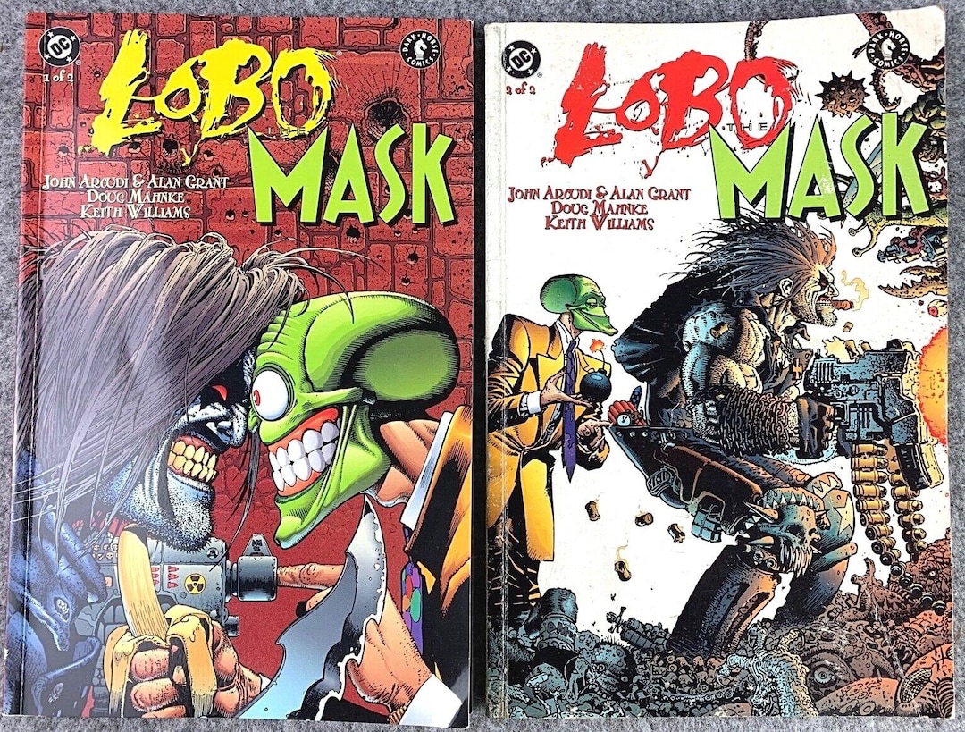 Lobo Vs the Mask by DC Comics 1997 Vintage Set of 2 BUY INDIVIDUALLY ...