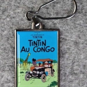 ML Moulinsart Tintin Metal Book Title Cover Keyring Collection 1-19 ...