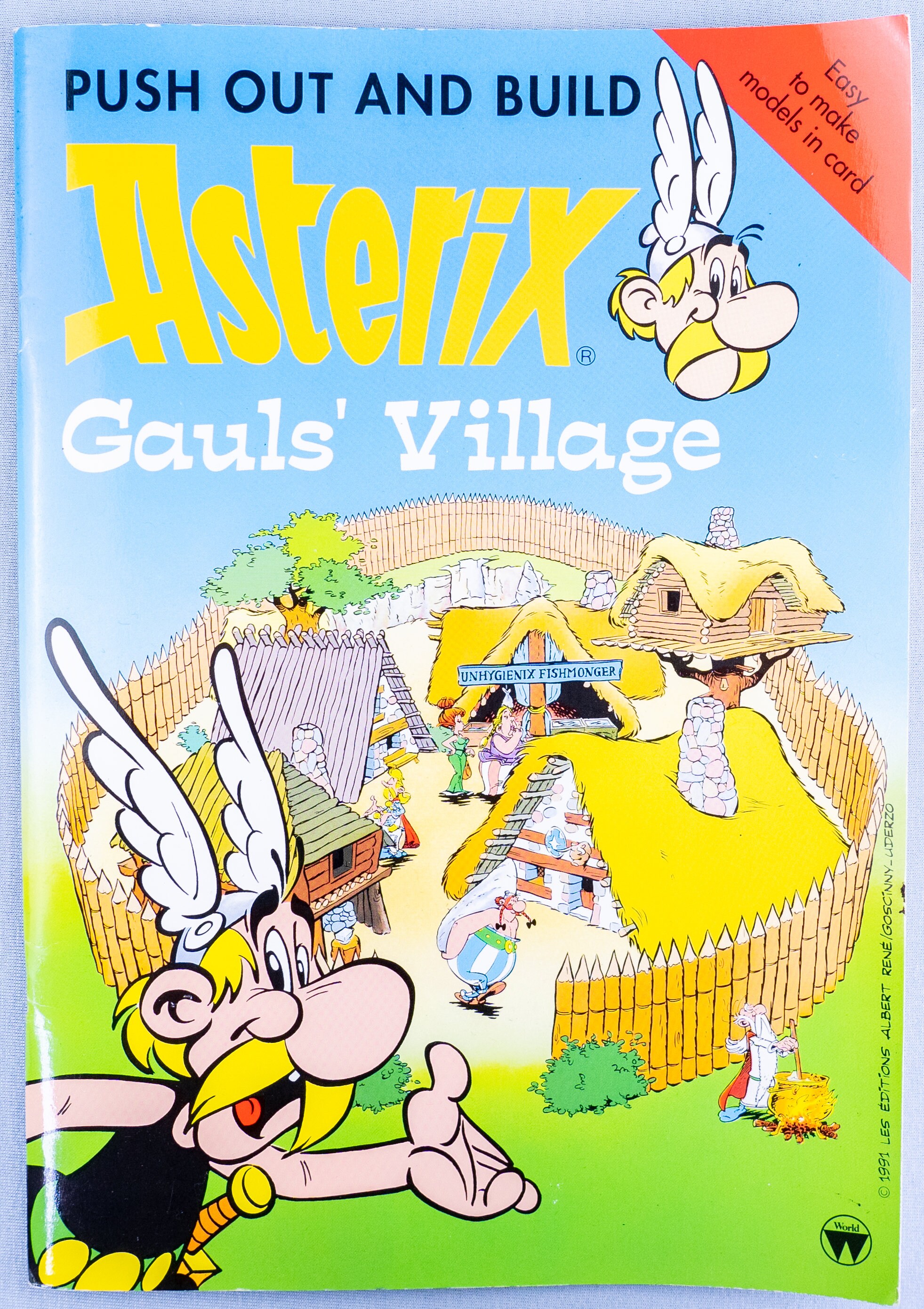 Asterix Gauls Village 3D Model Book: Push Out & Build 1991 UK Comic by ...