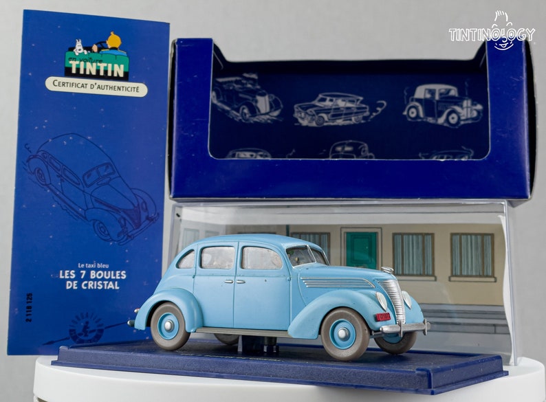 ATLAS TINTIN CAR # 25 Blue Ford Taxi 7 - the Seven Crystal Balls Herge ...
