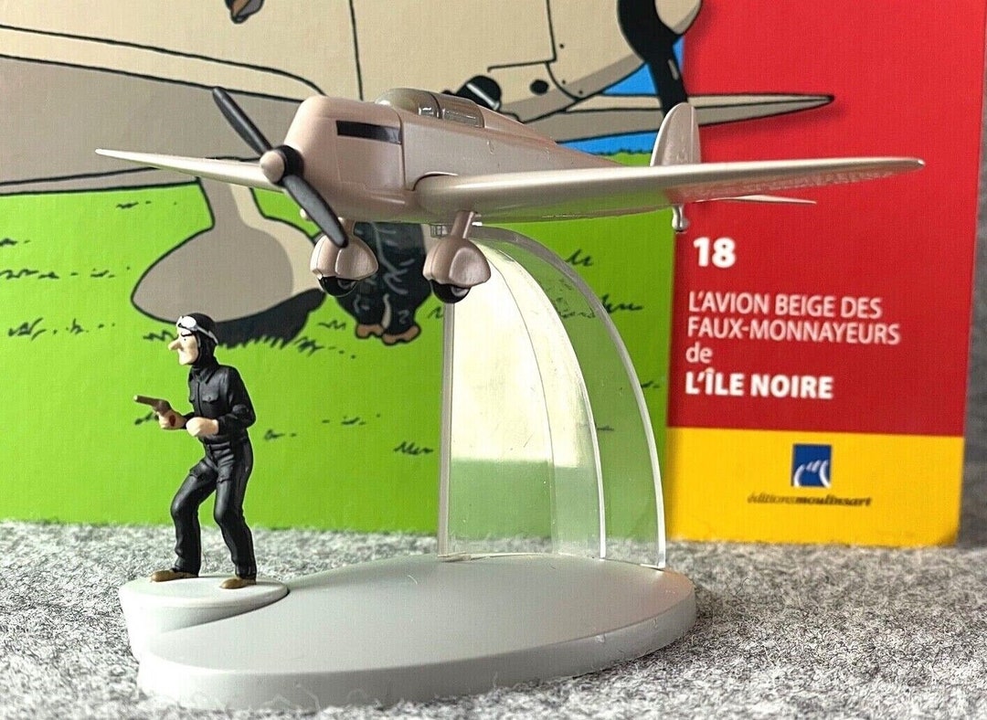 Hachette Tintin Plane #18 Beige Plane: Black Island Moulinsart Model ...