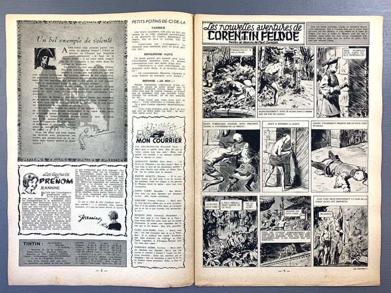 JOURNAL TINTIN Issue 19: 1948 Herge Cover Edition Vintage Comic EO ...