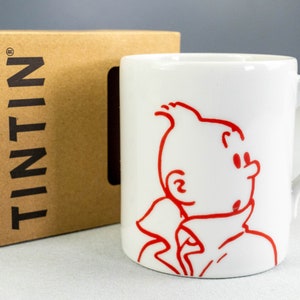 Tintin Calligraphy Character Mugs: by Moulinsart Herge 2022 Cups - Etsy