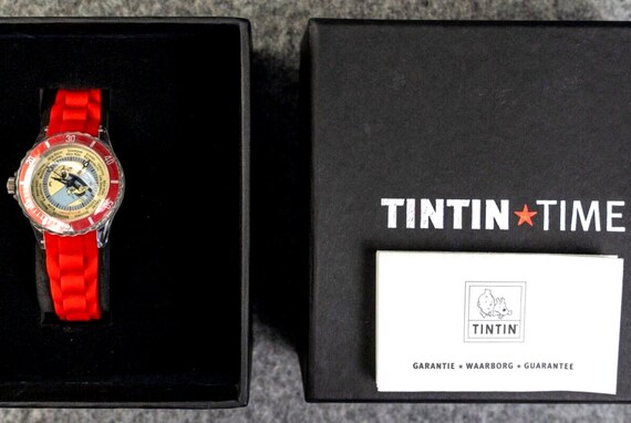 Moulinsart "Tintin Time" Watch 82414 Soviets Plane Re… - Gem