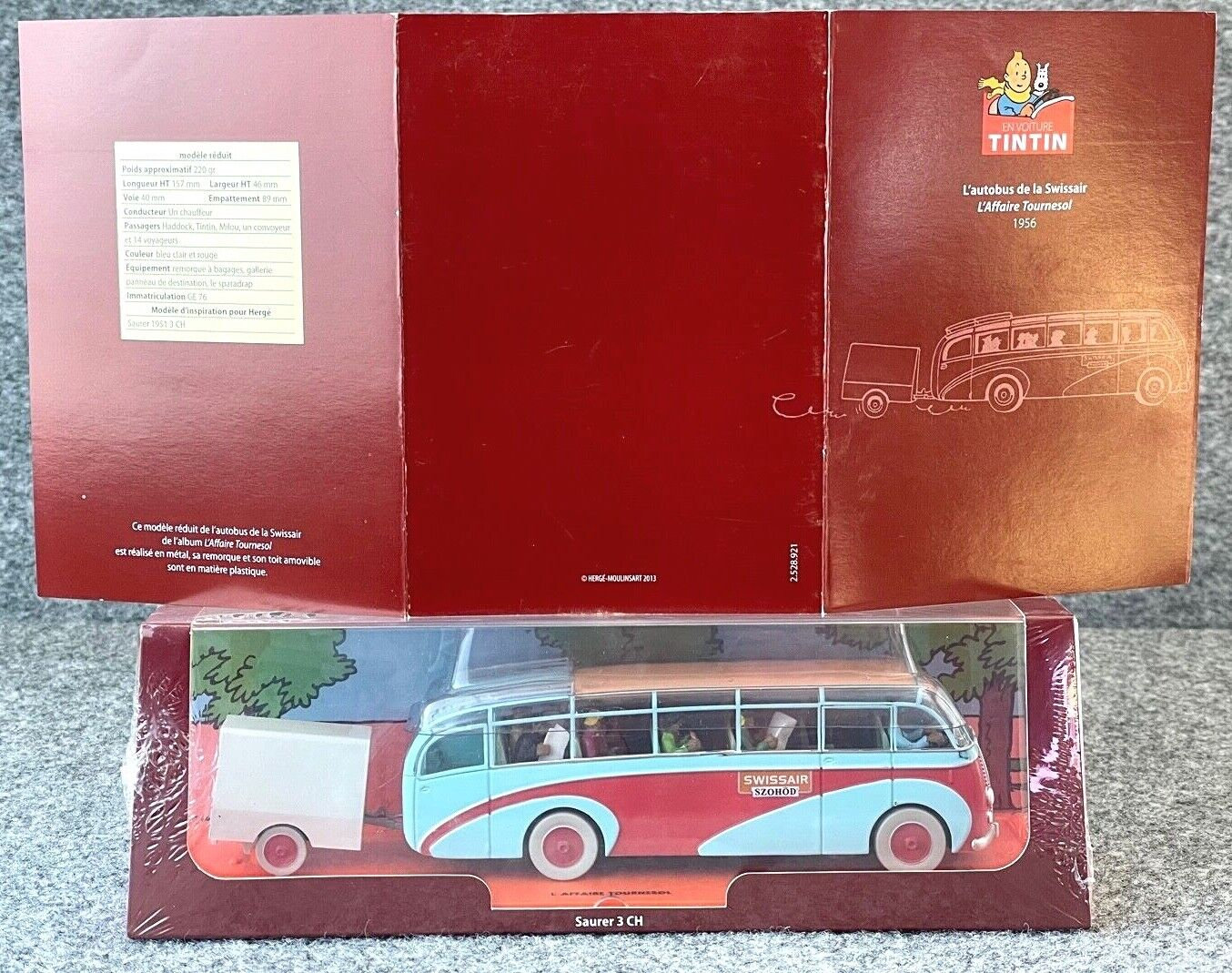 Atlas Tintin Car Swissair Bus: Calculus Affair 1/43 Scale - Etsy