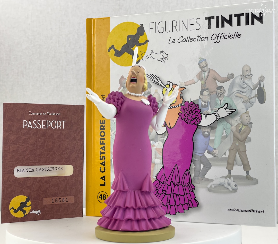 Tintin Figurine Officielle # 48 Castafiore in Concert: Ottokars Herge ML Figure - Etsy