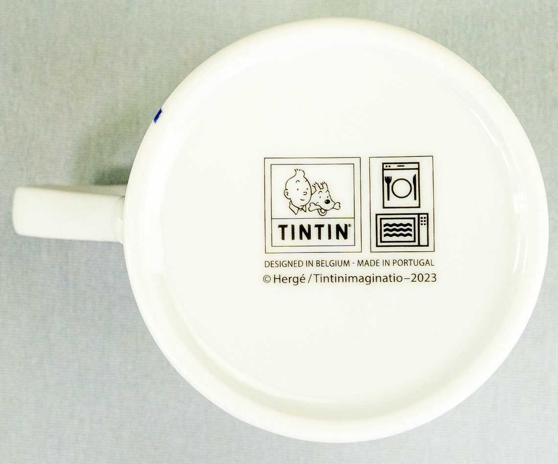 Tintin Calligraphy Character Mugs: by Moulinsart Herge 2022 Cups - Etsy