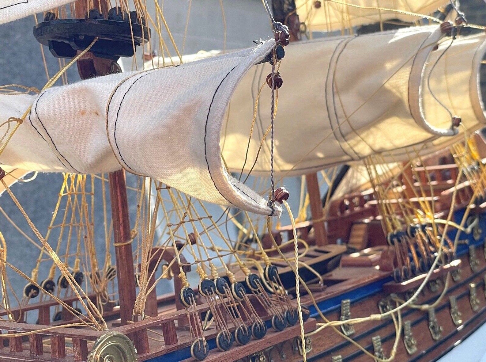 RARE Tintin Model Ship La Licorne 3 Mast 70cm Wood/metal - Etsy