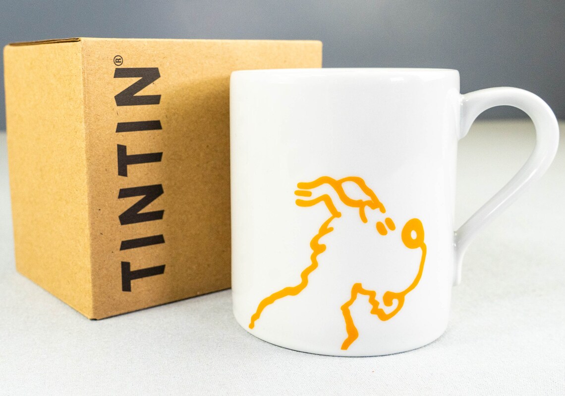 Tintin Calligraphy Character Mugs: by Moulinsart Herge 2022 Cups - Etsy