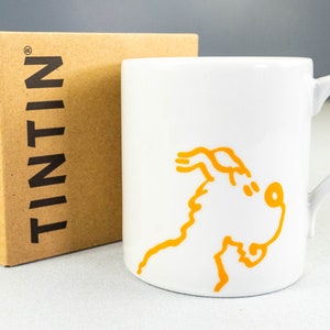 Tintin Calligraphy Character Mugs: by Moulinsart Herge 2022 Cups - Etsy