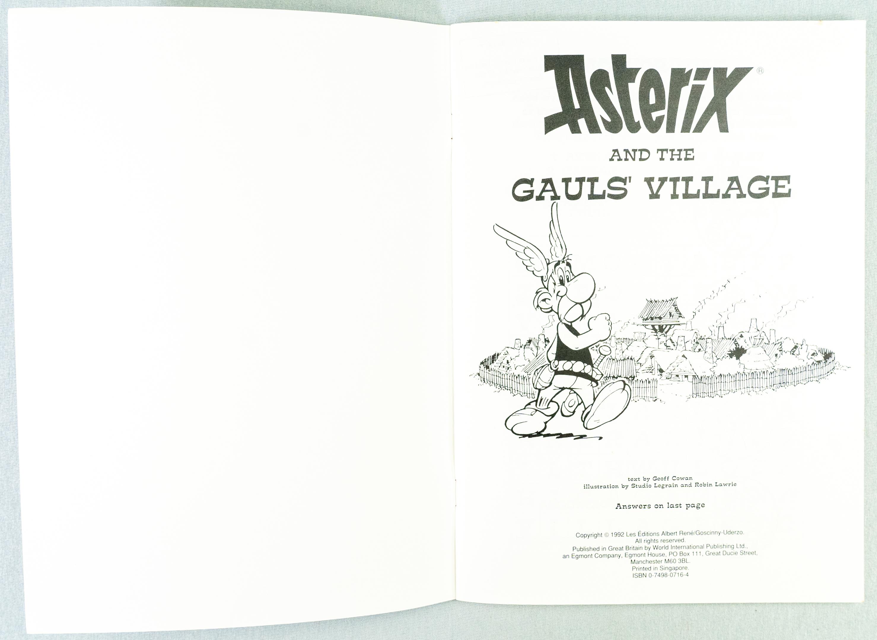 Asterix Sticker Scene Books Editions Egmont UK BUY INDIVIDUALLY Uderzo ...