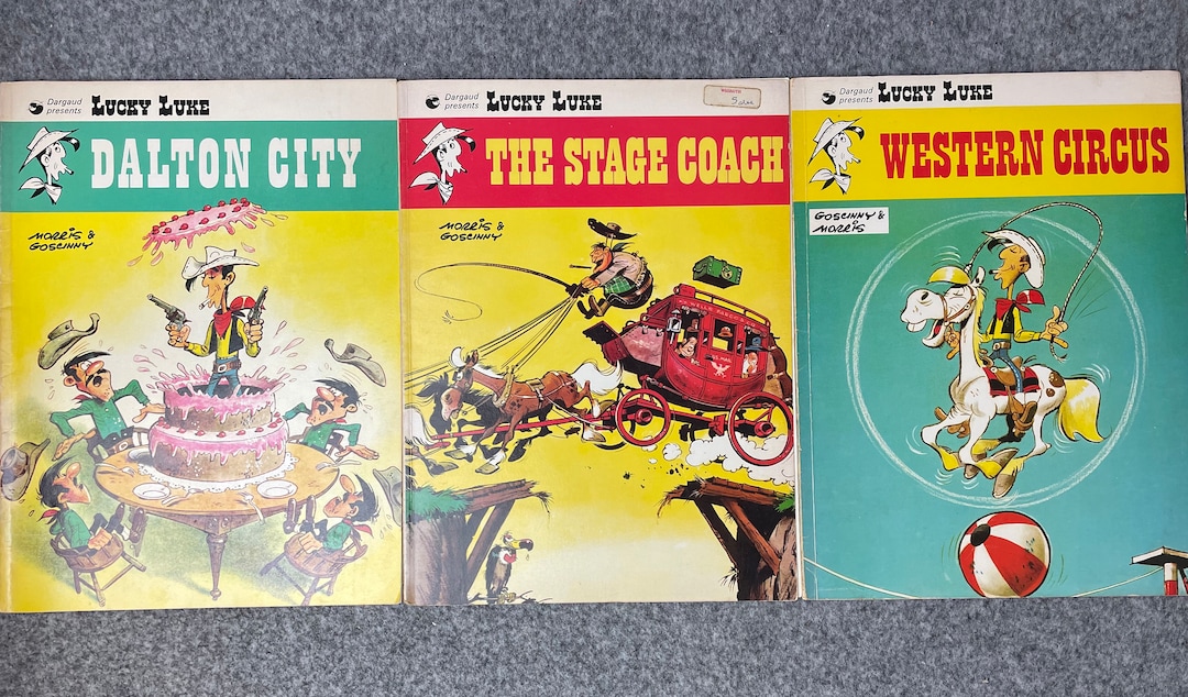 Lucky Luke - Vintage 1st & 2nd Edition PB Comic Collection #1 - 5 BUY ...